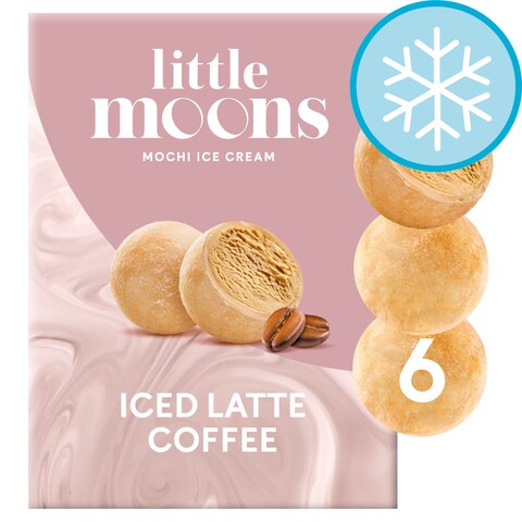 Little Moons Iced Latte Coffee Mochi Ice Cream 6x32g - Tesco Groceries