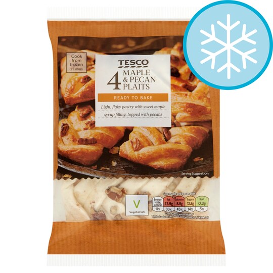Tesco 4 Maple & Pecan Plaits 355G - Tesco Groceries