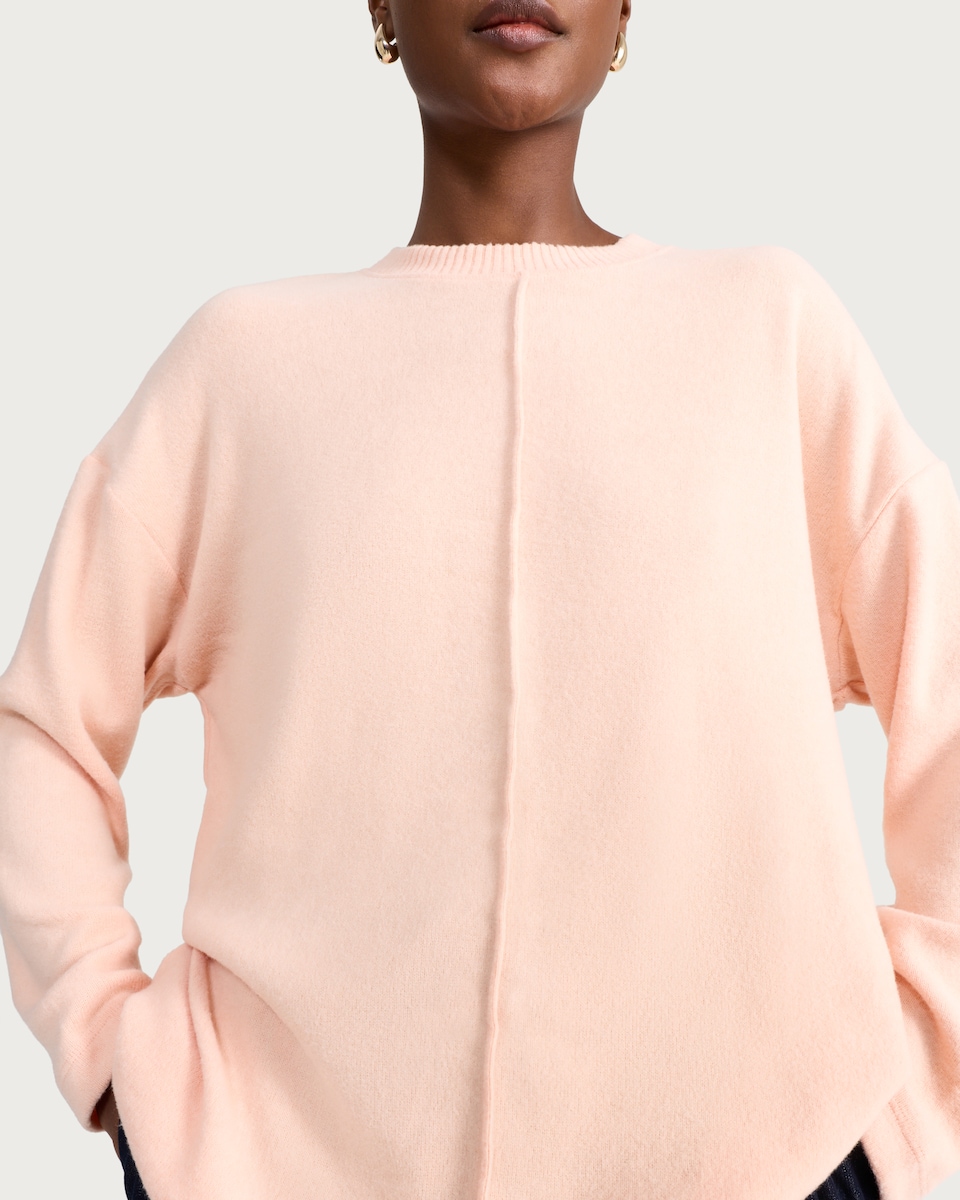 F&F Textured Long Sleeved Jumper in Orange - Tesco Groceries