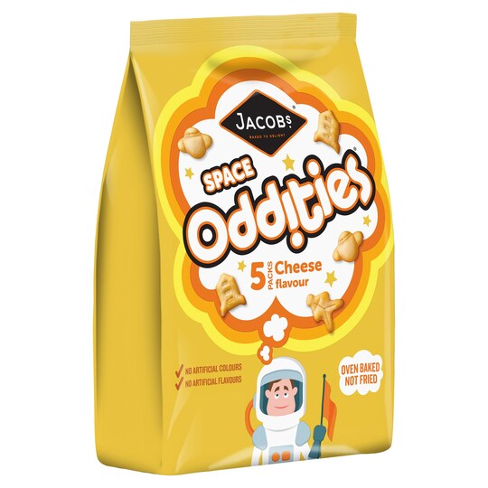 Jacobs Oddities Cheese Multipack Snacks 5 x 25 g - Tesco Groceries