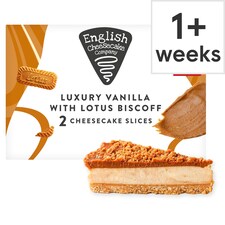English Cheesecake Company Ltd Vanilla Cheesecake With Lotus Biscoff ...