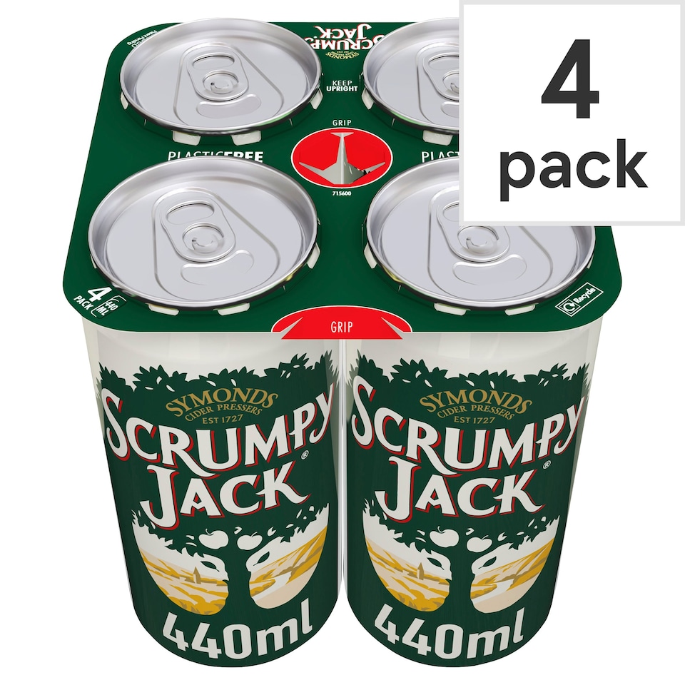 Scrumpy Jack Premium British Cider Can 4x440ml - Tesco Groceries