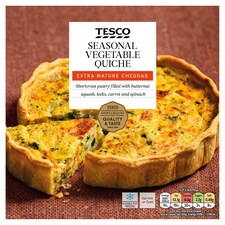 Tesco Seasonal Vegetable Quiche 400g - Tesco Groceries
