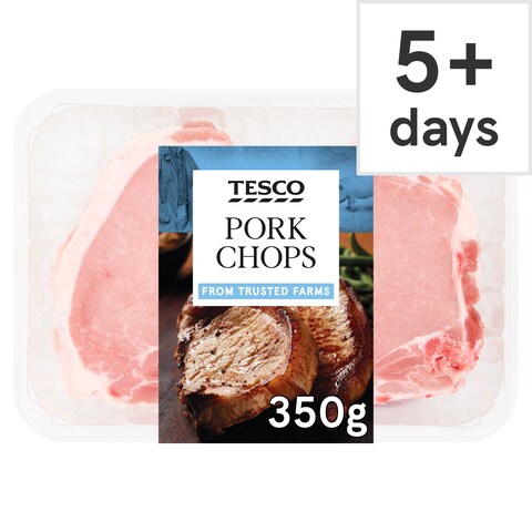 Tesco British Pork Chops 350g - Tesco Groceries