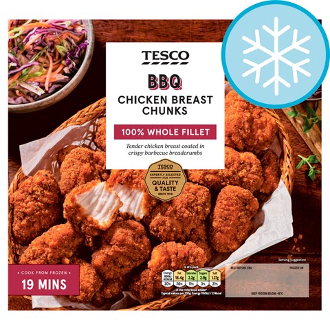 Tesco BBQ Chicken Breast Chunks 650G - Tesco Groceries