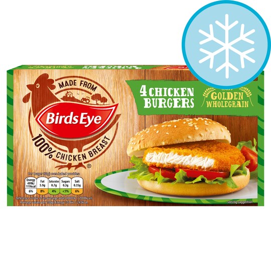 Birds Eye 4 Chicken Burgers 200G - Tesco Groceries