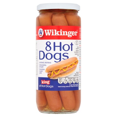 Wikinger 8 Hot Dogs 550G - Tesco Groceries