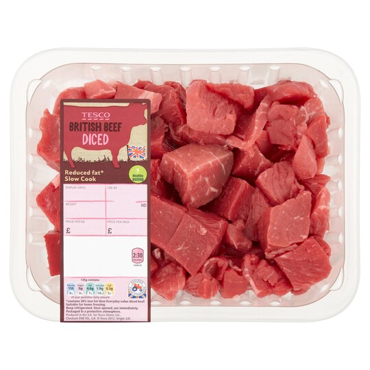 T. LEAN DICED BEEF 400G - Tesco Groceries