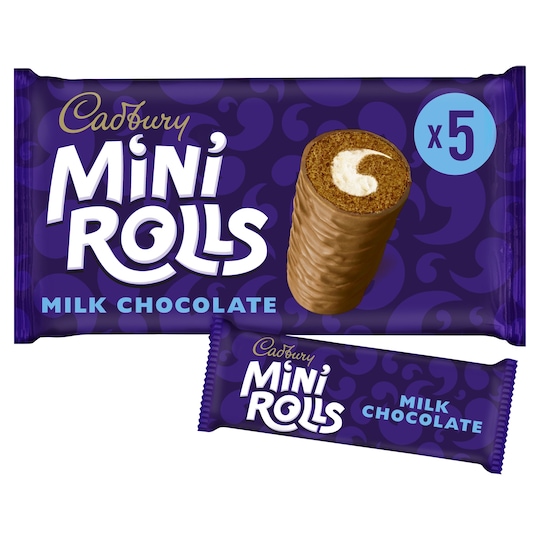 Cadbury Chocolate Mini Rolls 5 Pack - Tesco Groceries