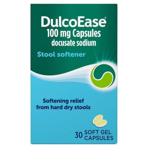 DulcoEase Soft Gel Capsules - Stool Softener & Laxative 30s - Tesco ...