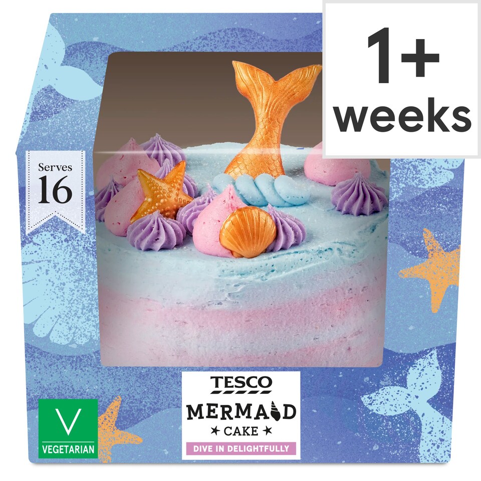 Tesco Mermaid Cake - Tesco Groceries