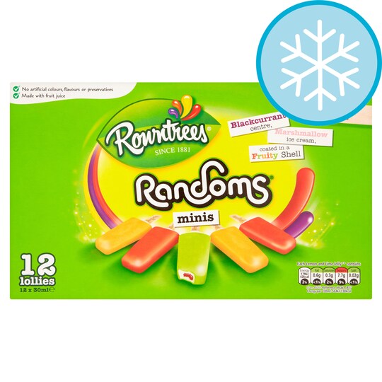 Rowntree's Randoms Mini Ice Lollies - Tesco Groceries