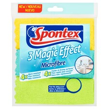 Spontex Magic Microfibre Cloths 3 Pack - Tesco Groceries