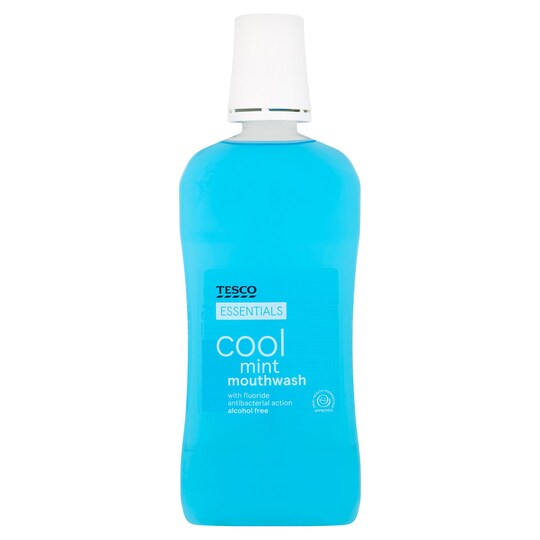 Tesco Essentials Coolmint Mouthwash 500Ml - Tesco Groceries