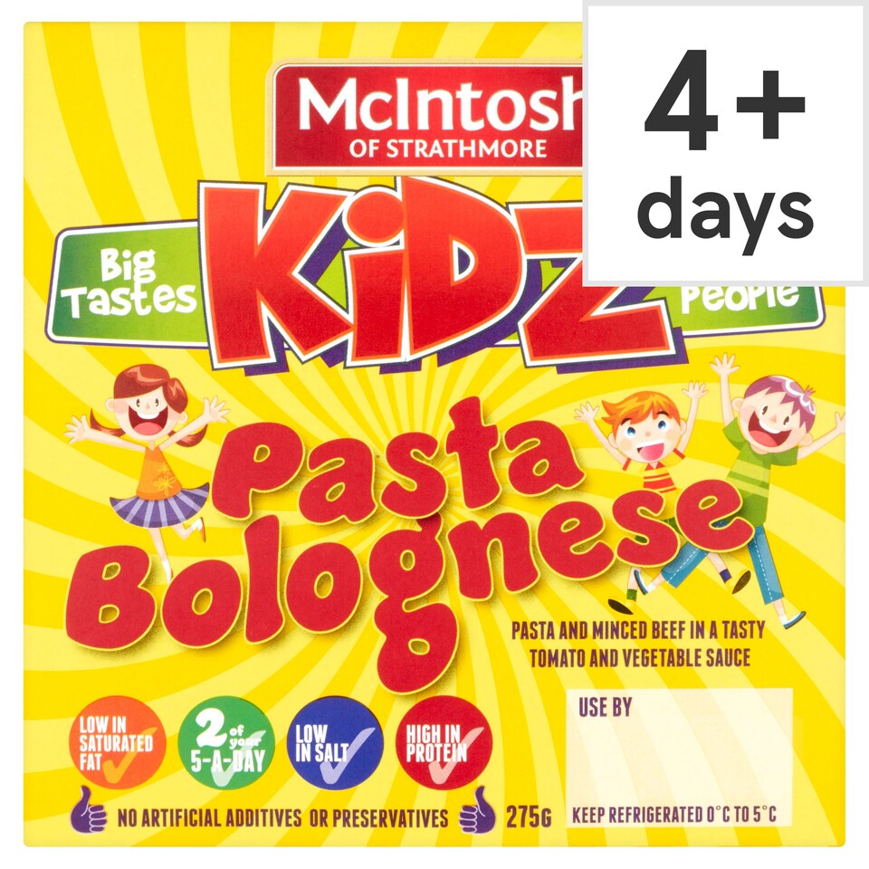 Mcintosh Kidz Pasta Bolognese 275G - Tesco Groceries