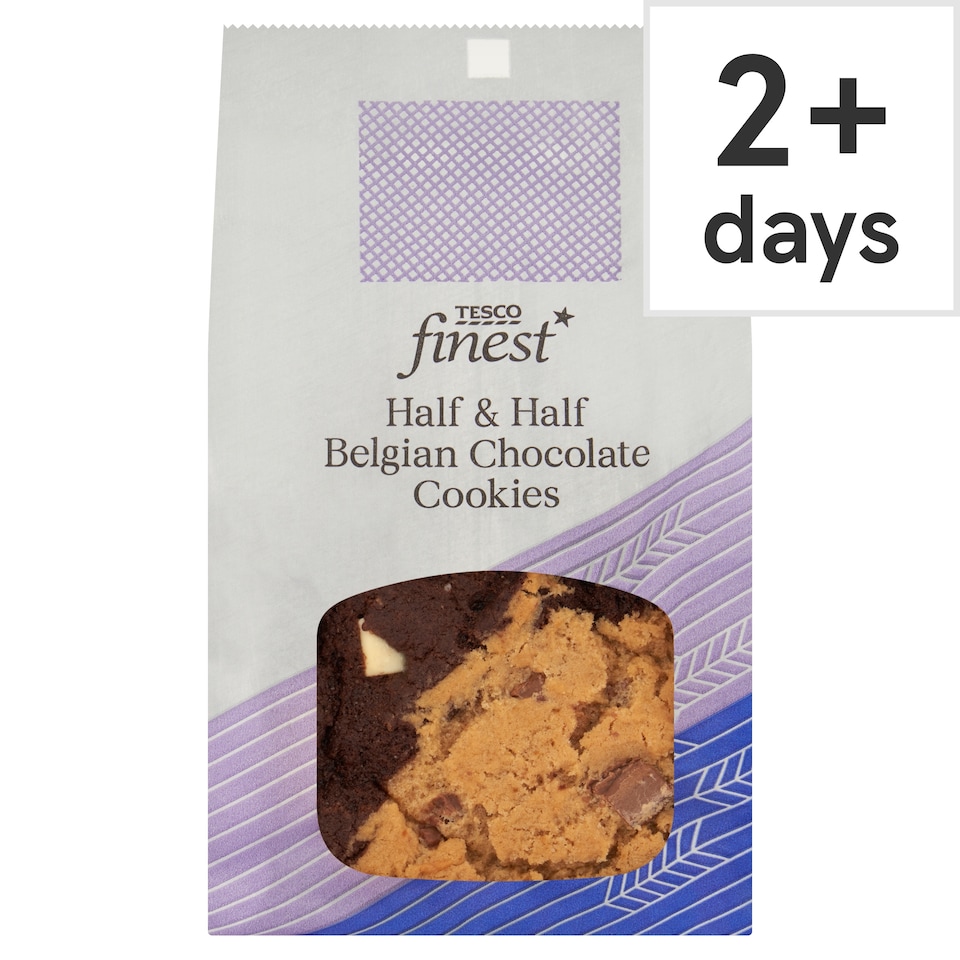 Tesco Finest Half and Half Cookies 4 pack - Tesco Groceries