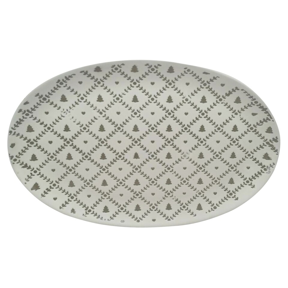 F&F home cosy tree embossed serving platter - Tesco Groceries