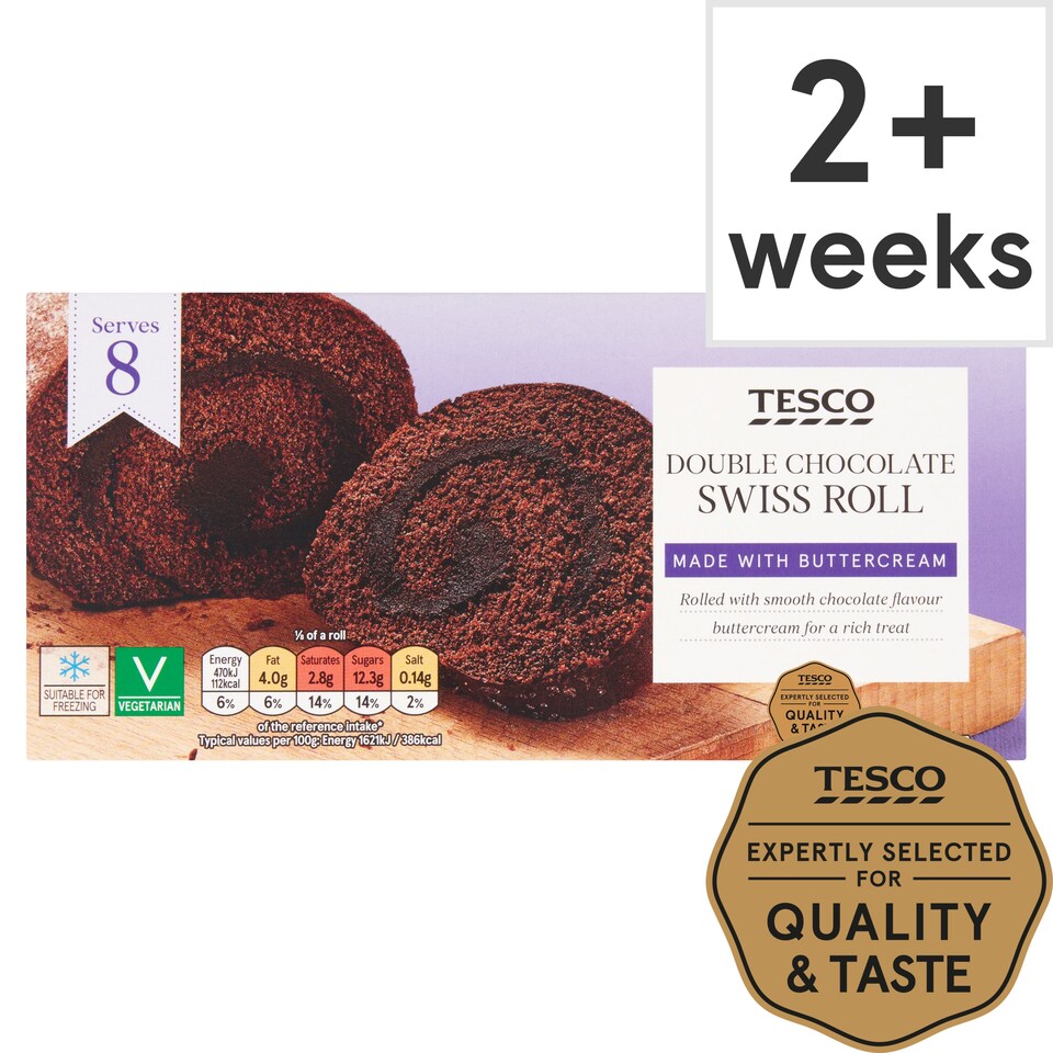 Tesco Double Chocolate Swiss Roll - Tesco Groceries
