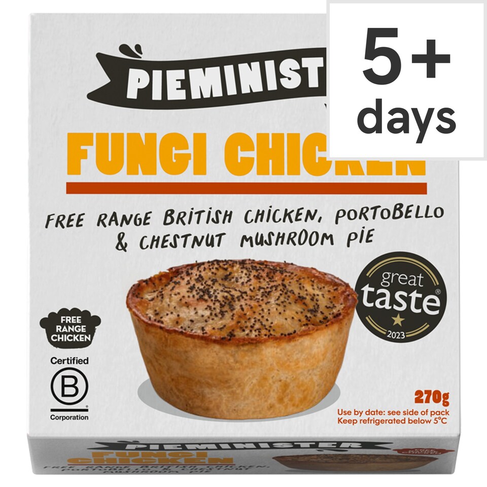 Pieminister Fungi Chicken, Portobello & Chestnut Mushroom Pie 270g ...