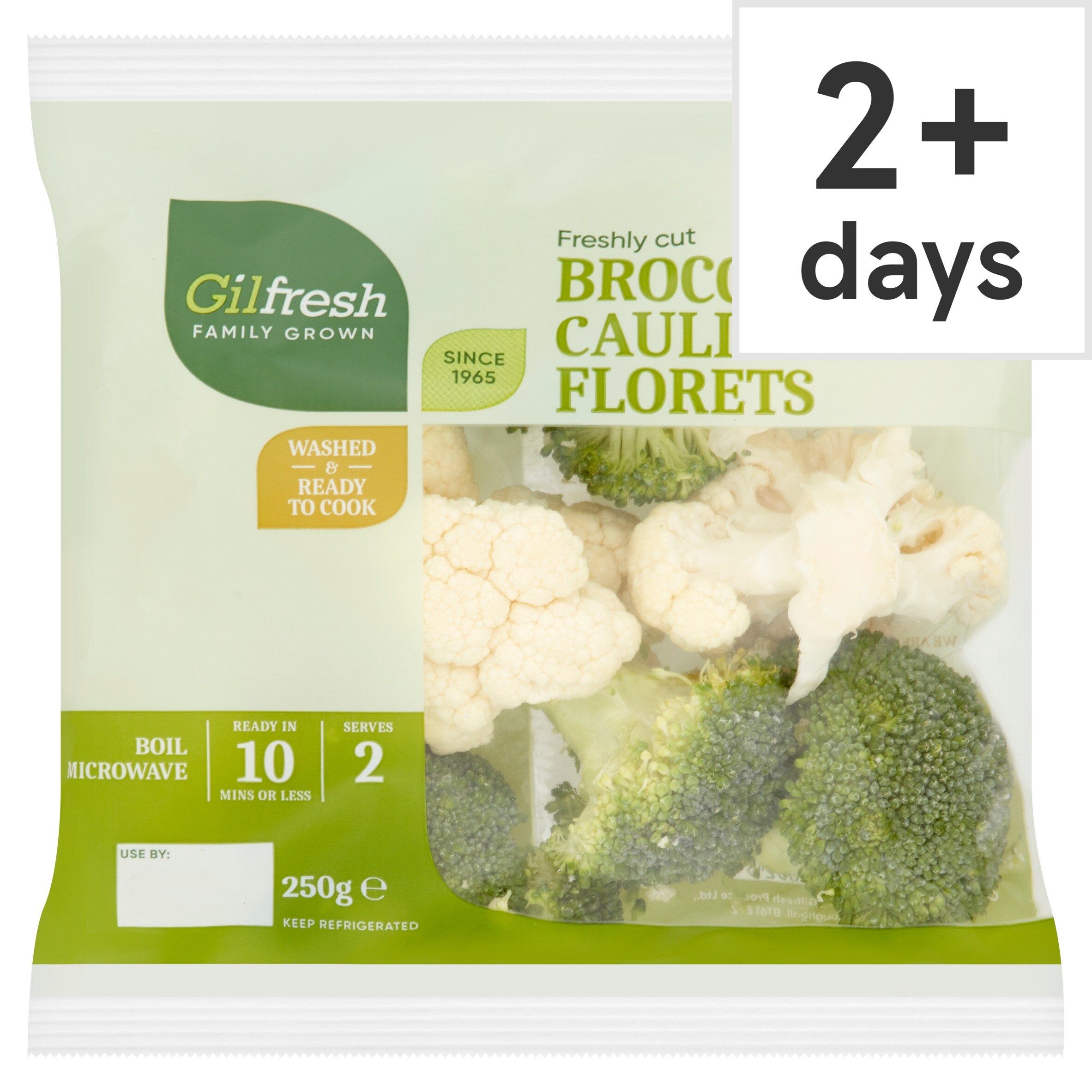 Gilfresh Broccoli And Cauliflower Florets 250G - Tesco Groceries