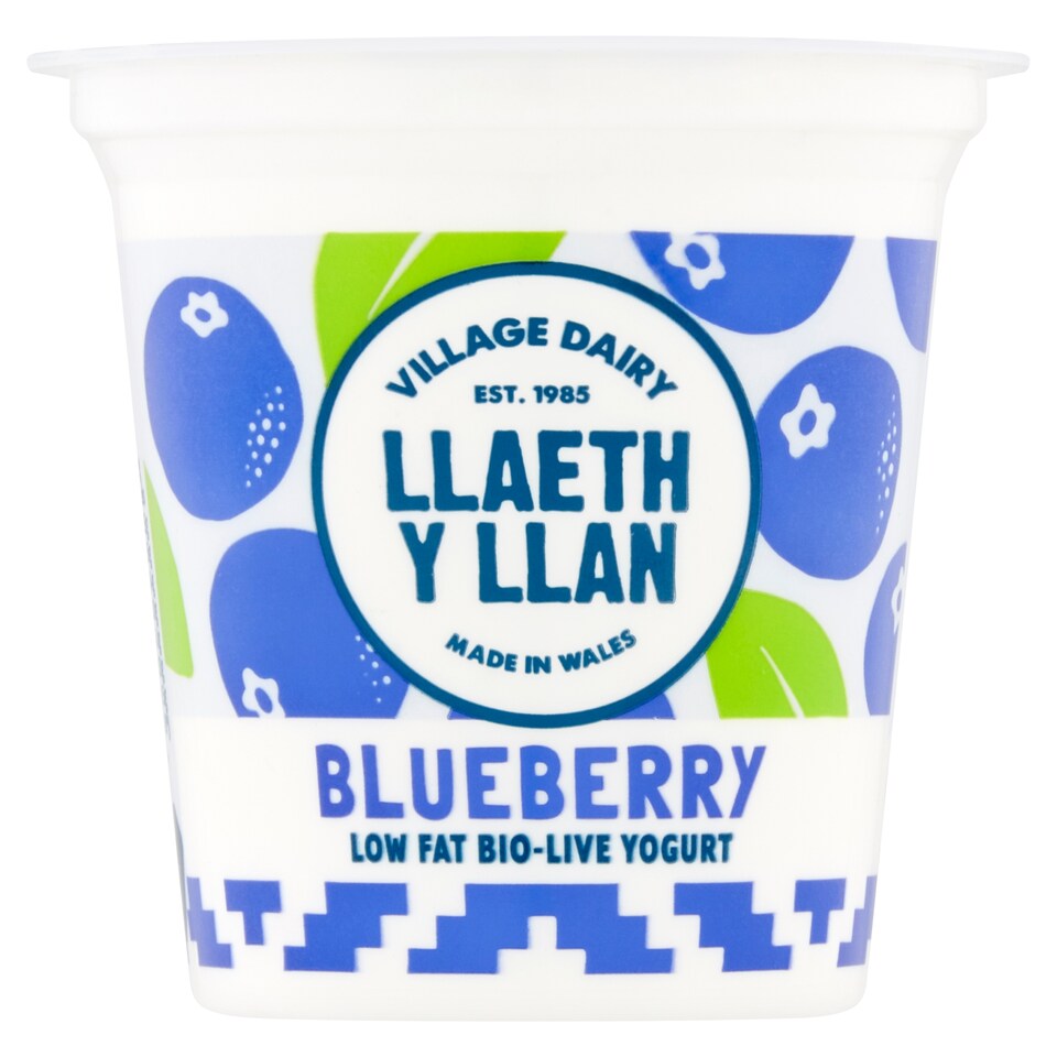 Llaeth Y Llan Blueberry Biological Live Yogurt 125G - Tesco Groceries