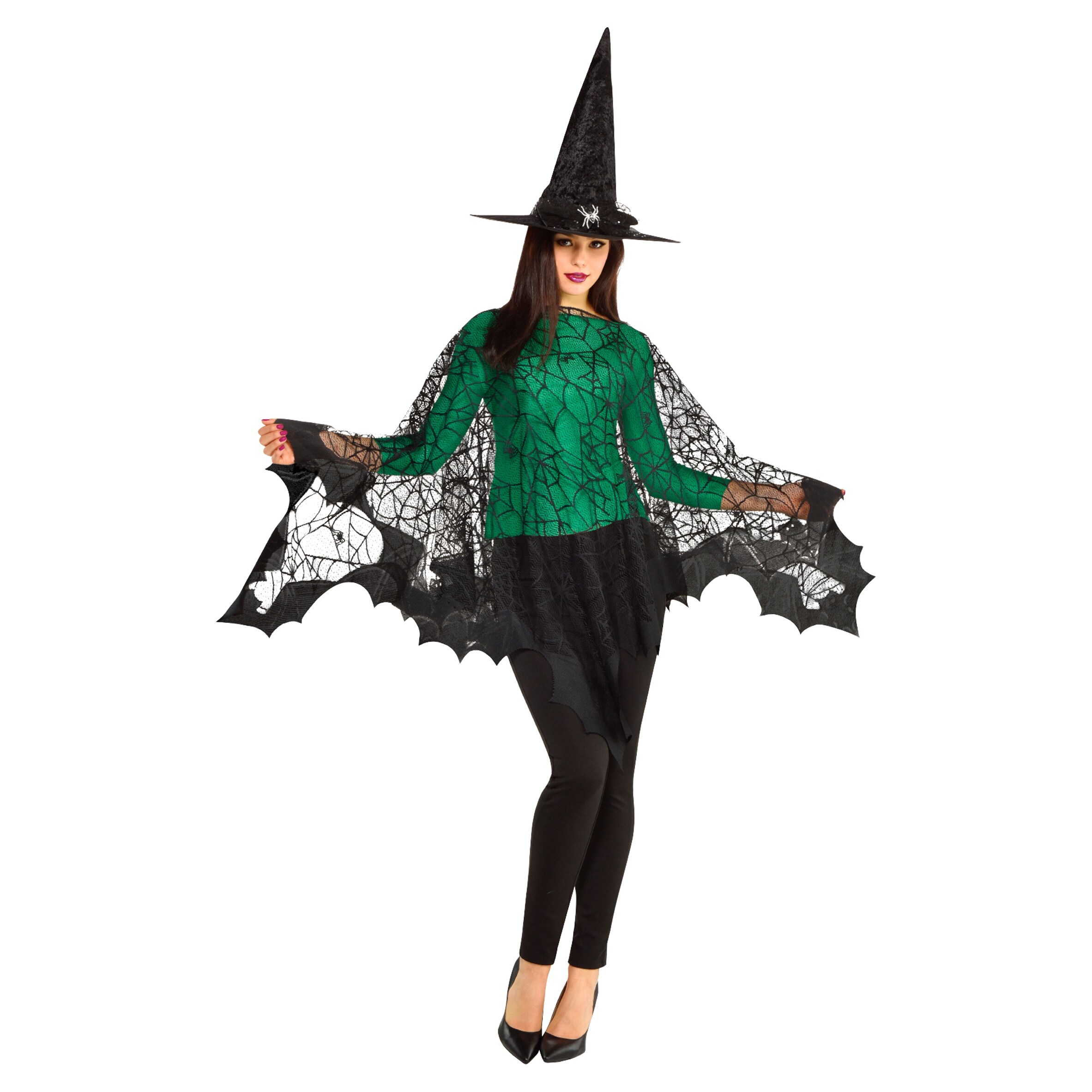 Witch Spider Web Poncho - Tesco Groceries