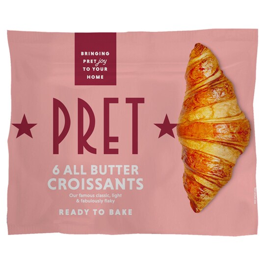 *Pret* 6 Butter Croissants 330G - Tesco Groceries