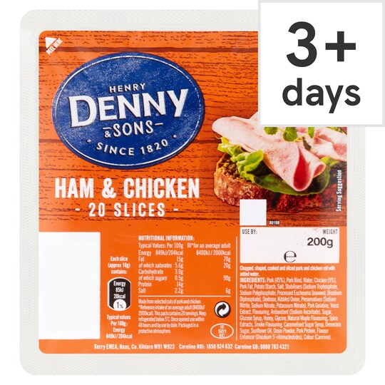 Denny Ham & Chicken Roll 200G - Tesco Groceries