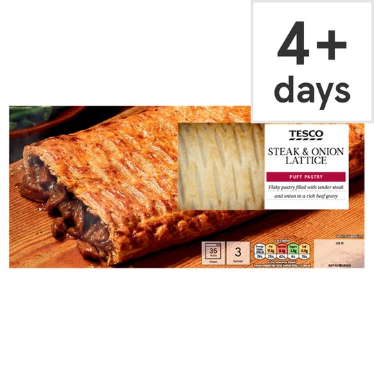 Tesco Steak & Onion Lattice Bar 500G - Tesco Groceries