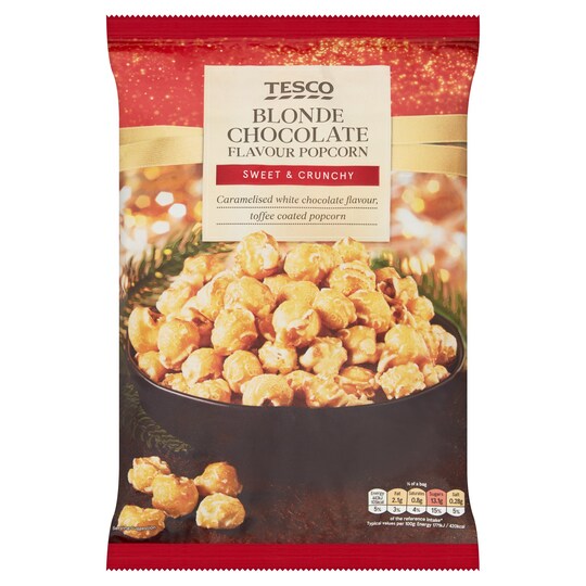 Tesco Blonde Chocolate Flavour Popcorn 200G - Tesco Groceries