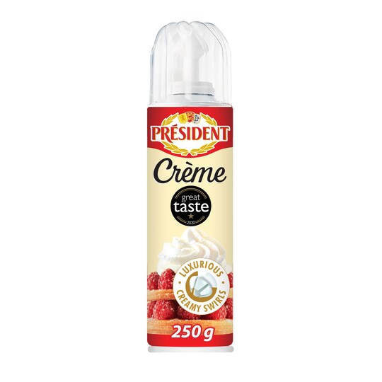 President Uht Spray Cream 250G - Tesco Groceries