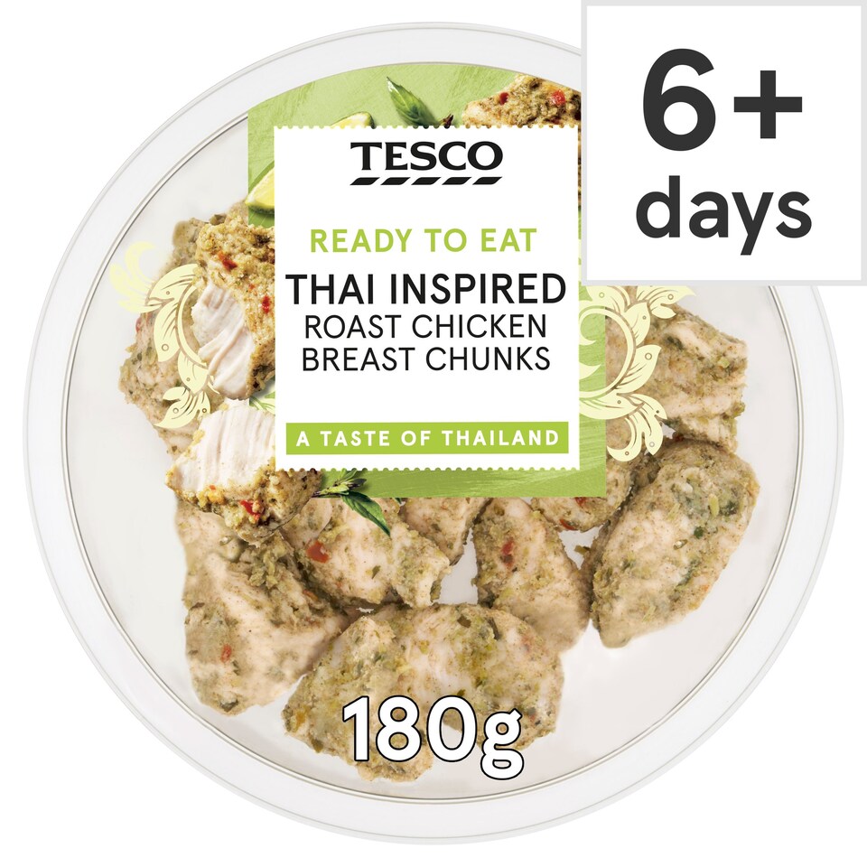 Tesco Thai Inspired Roast Chicken Breast Chunks 180g - Tesco Groceries