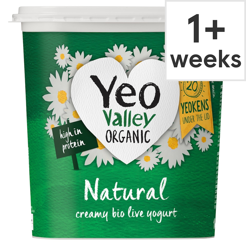 Yeo Valley Organic Natural Yogurt 950G - Tesco Groceries