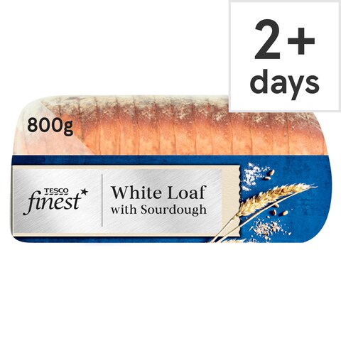 Tesco Finest White Loaf With Sourdough 800G - Tesco Groceries