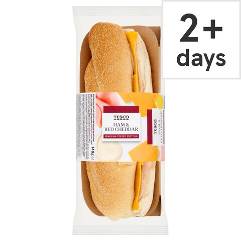 Tesco Ham & Red Cheddar Sub 149G - Tesco Groceries