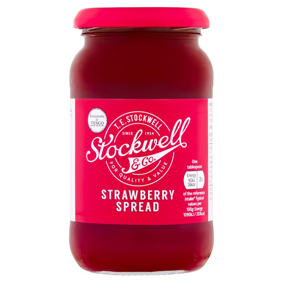 Stockwell & Co Strawberry Spread 454g - Tesco Groceries