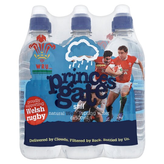 Princes Gate Still Spring Water 6x500ml(L) - Tesco Groceries