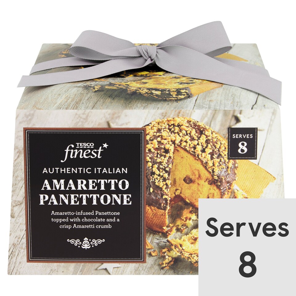 Tesco Finest* Amaretti And Amaretto Panettone 750G - Tesco Groceries