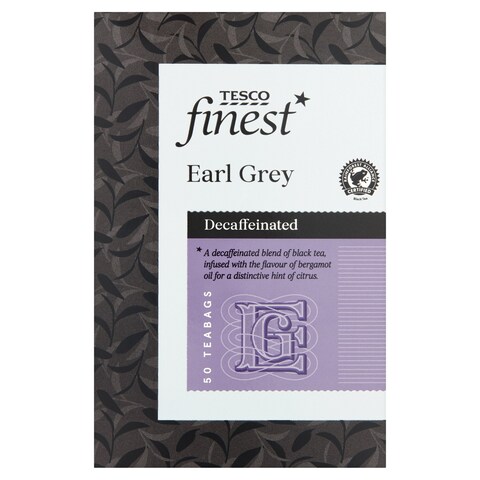 Tesco Finest Decaffeinated Earl Grey Tea 50 Tea Bags 125 g - Tesco ...