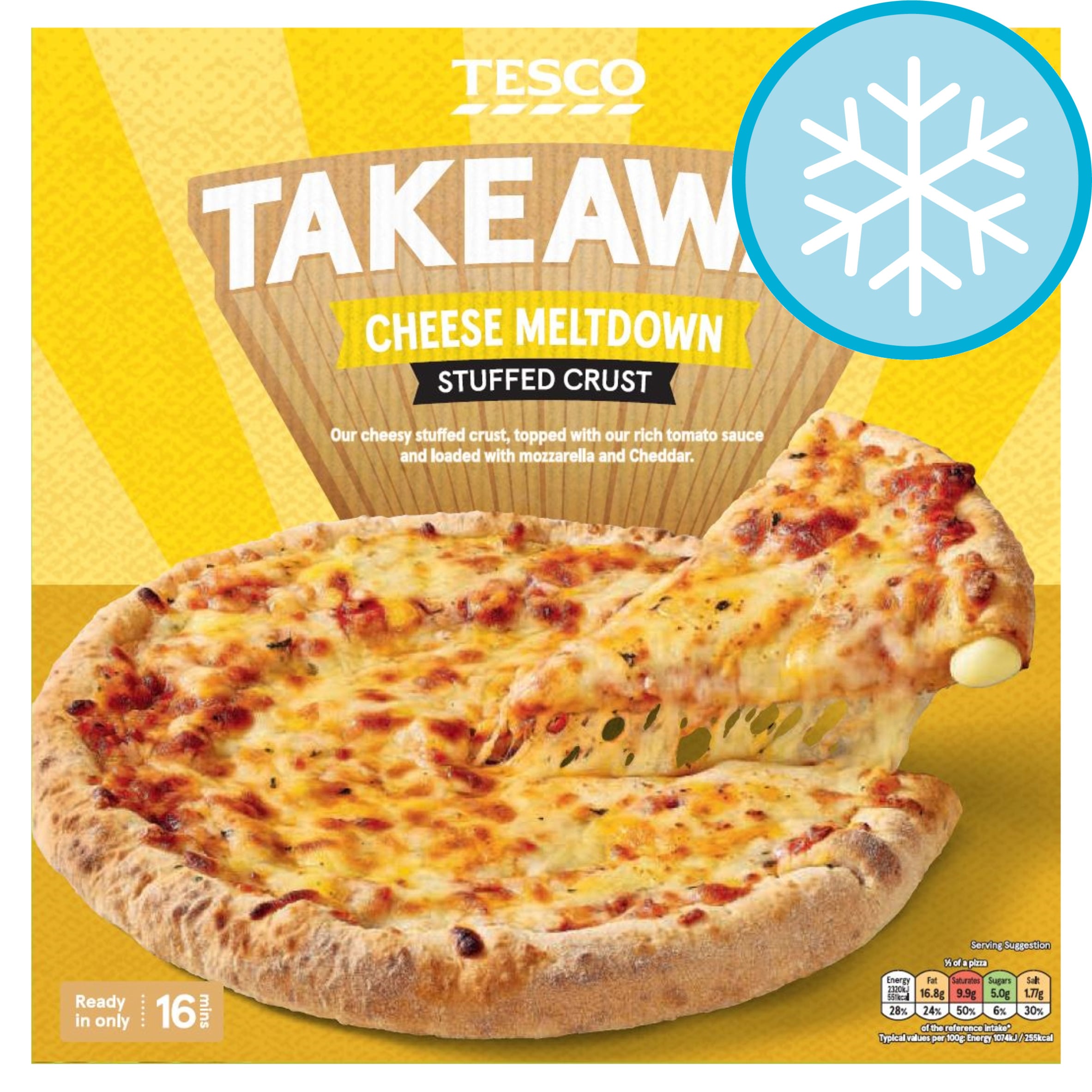 Tesco Stuffed Crust Cheese Pizza 431G - Tesco Groceries