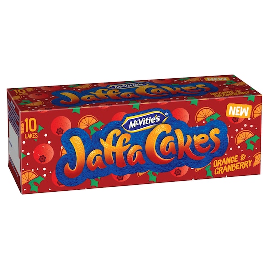 Mcvities Jaffa Cakes Orange & Cranberry Flavour 10 Pack - Tesco Groceries