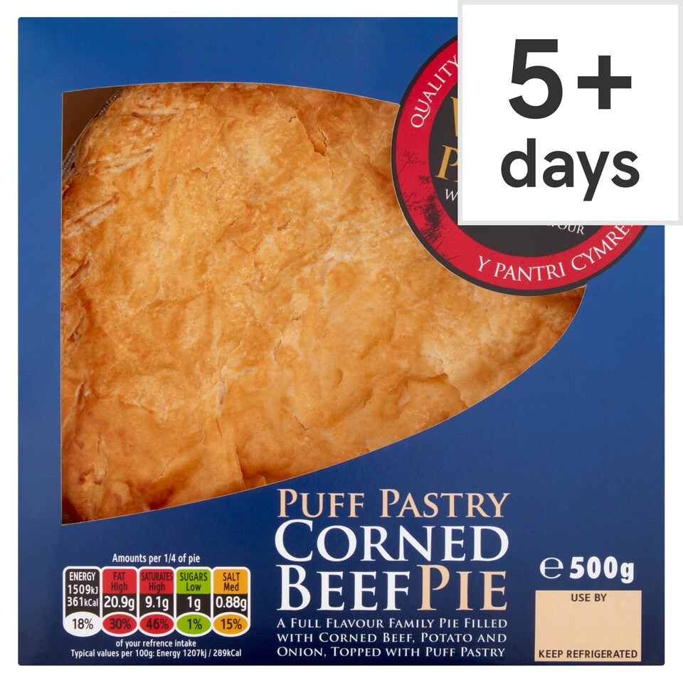 Welsh Pantry Corned Beef Family Pie (L) - Tesco Groceries