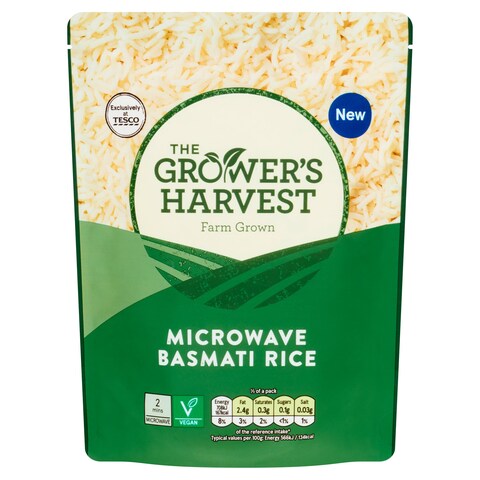 Growers Harvest Microwave Basmati Rice 250G - Tesco Groceries