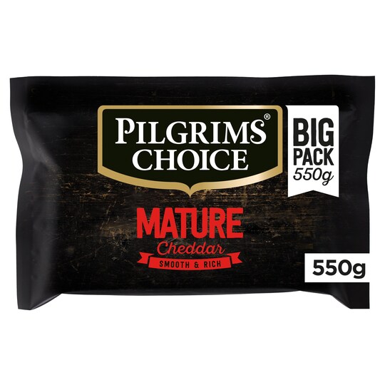 Pilgrims Choice Mature Cheddar 550G - Tesco Groceries