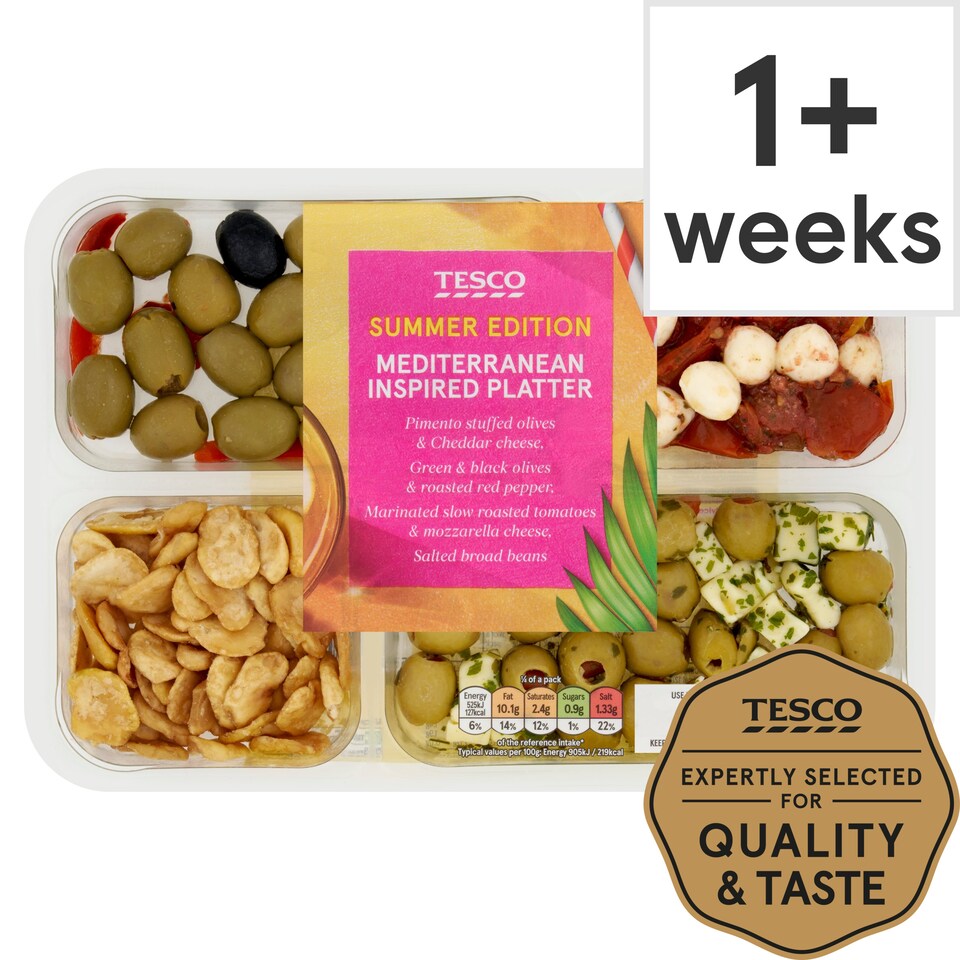 Tesco Mediterranean Inspired Platter 230G - Tesco Groceries