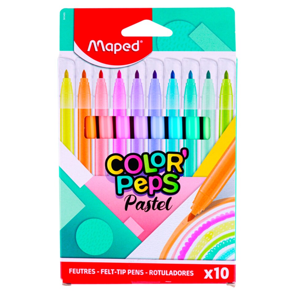Maped Color'Peps Pastel filctoll 10 db - Tesco Groceries