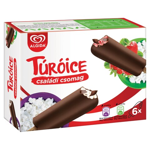 Algida Túró Ice Multipack Ice Cream 3 x 45 ml + 3 x 55 ml - Tesco Groceries