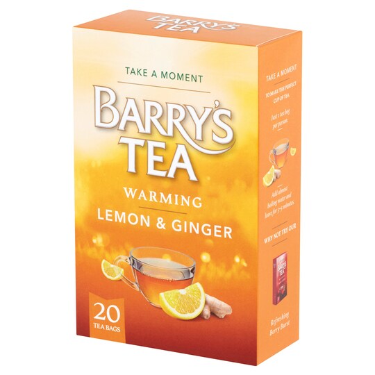 Barry's Lemon & Ginger 20S 35G - Tesco Groceries