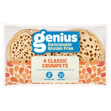 Genius Gluten Free Crumpets 4 pack - Tesco Groceries