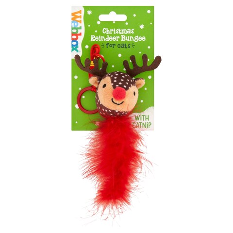 Webbox Christmas Reindeer Bungee Cat Toy - Tesco Groceries